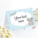 Puppy Birthday Tent Cards DIGITAL | Dog Party Blank Food Label | Woof ...