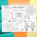 Video Game Coloring Placemat DIGITAL Player Party Activity Kids ...