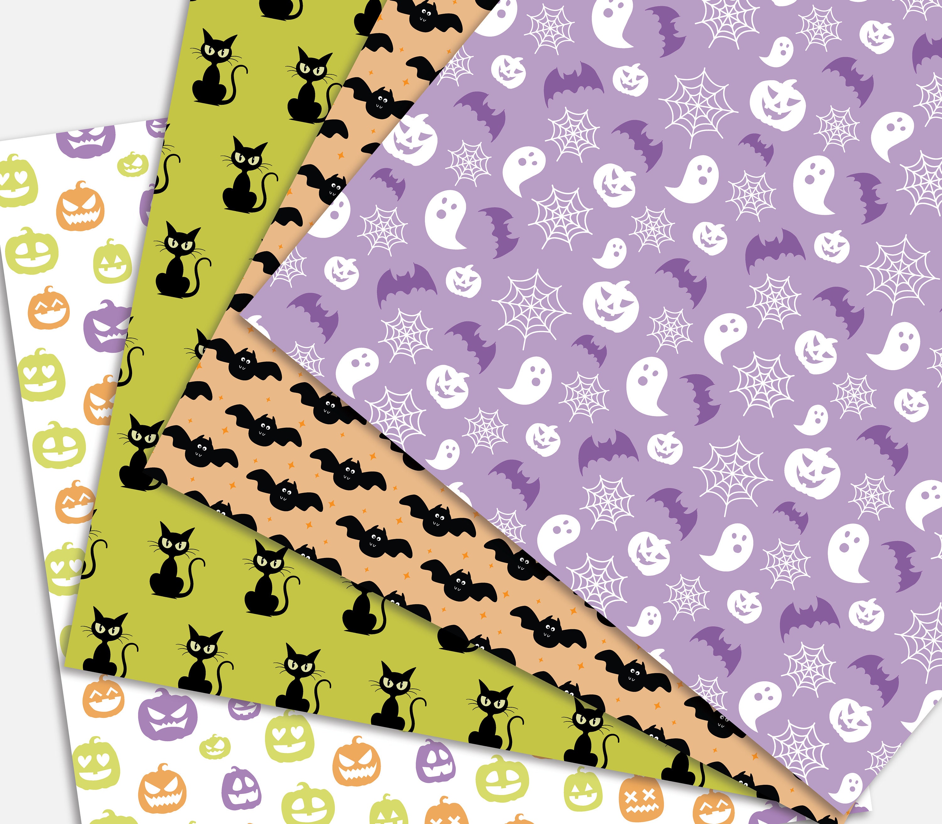 Halloween Seamless Digital Paper | Spooky Background Pattern ...