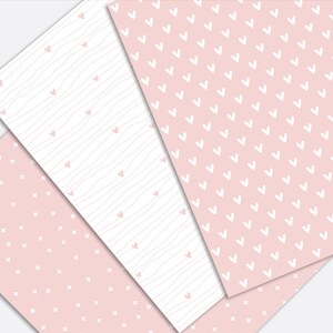 Cute Pastel Digital Paper | Cute Baby Pink and Blue Background Pattern ...