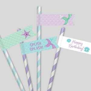 Mermaid Birthday Party Kit DIGITAL | Cute Mermaid Party Bundle Set ...