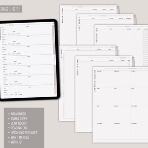 Digital Reading Journal | Goodnotes Reading Tracker | Digital Reading ...