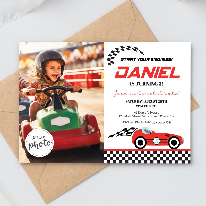 Ferrari Invitation - Etsy
