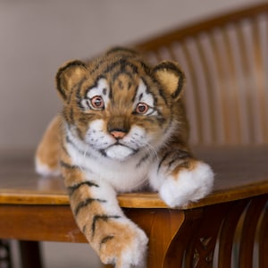 Made to Order! Realistic Tiger Cub Stuff Plush, Stuffed Lifelike Animal ...