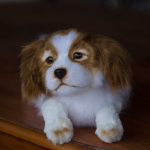 Realistic Spaniel Puppy Custom Dog Plush, Lifelike Puppy Replica Plush ...
