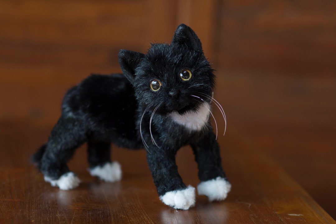 Realistic Baby Kitten Plush Replica, Lifelike Little Cute Kitten, Real ...