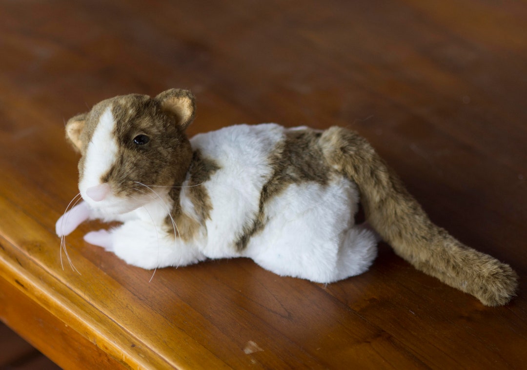 In Stock. Realistic Cute Stuffed Rat Plush Replica, Lifelike Rat Pet ...