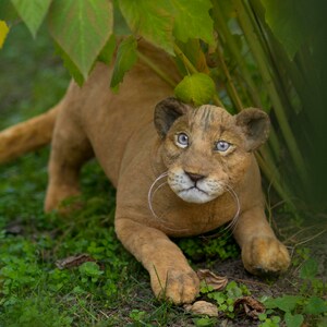 Realistic Stuffed Lioness Plush Replica, Lifelike Lion Plush, Stuff ...