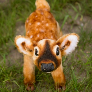 Made to Order Realistic Stuffed Deer Fawn Plush Toy, Lifelike Fawn ...