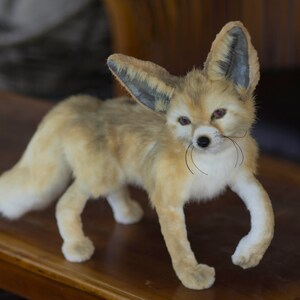 MADE TO ORDER Realistic Stuffed Fennec Fox Plush Toy, Lifelike Stuff ...