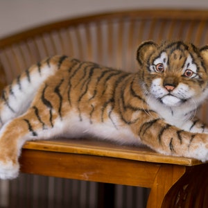 Made to Order! Realistic Tiger Cub Stuff Plush, Stuffed Lifelike Animal ...
