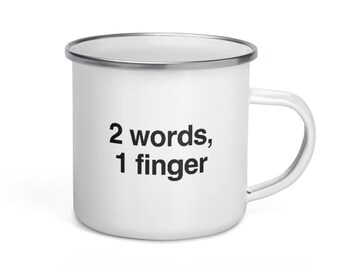 Two Finger Mug | Etsy
