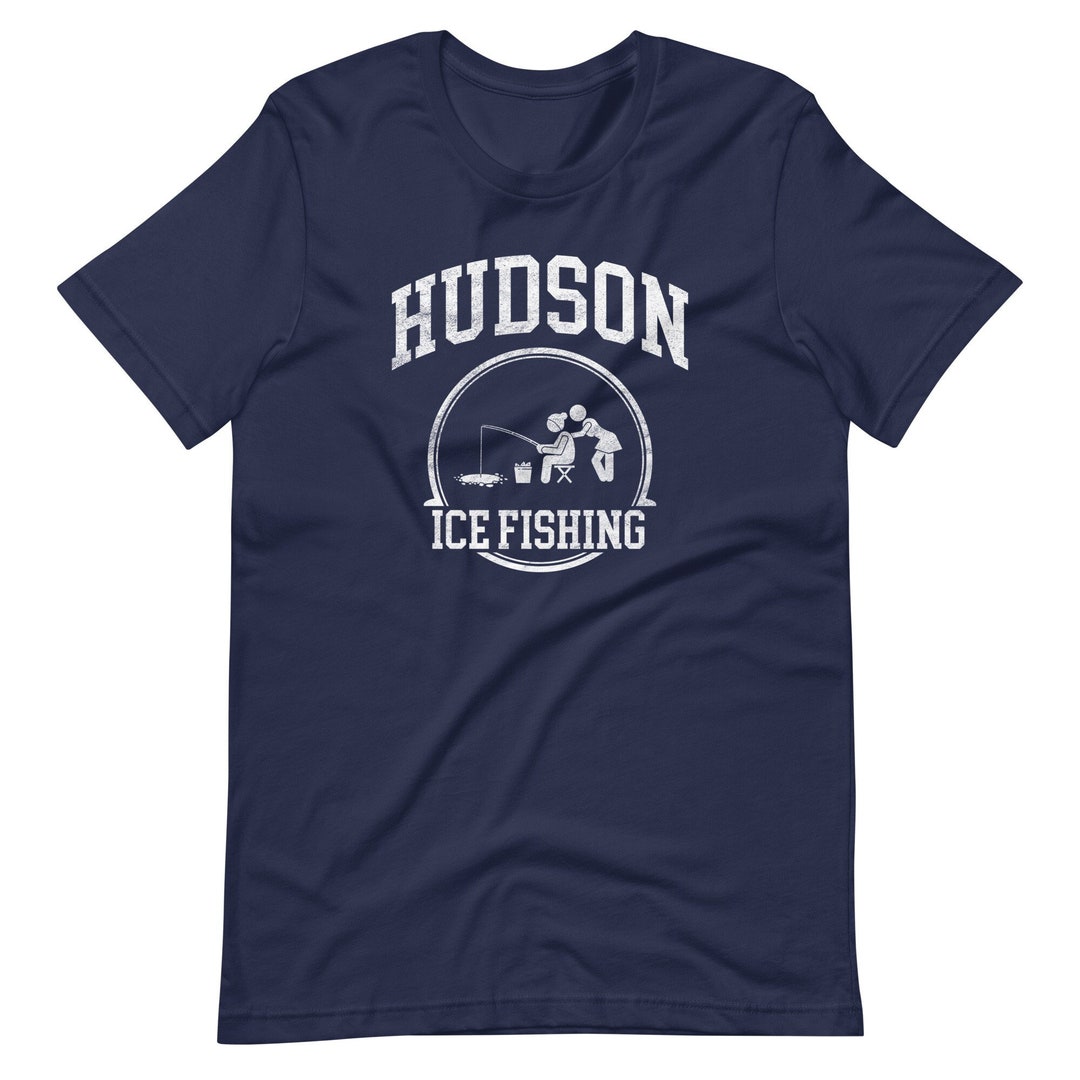 Hudson Ice Fishing - Funny Short-sleeve Unisex T-shirt - Etsy
