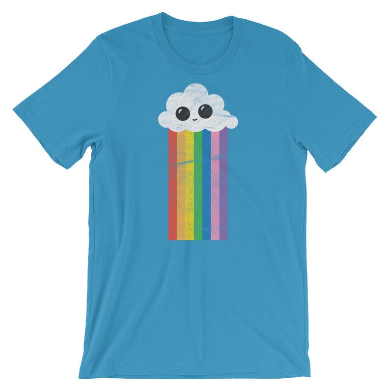 Rainbow Cloud Shirt - the Cutest Cloud Ever - Awesome Shirt for LGBT ...