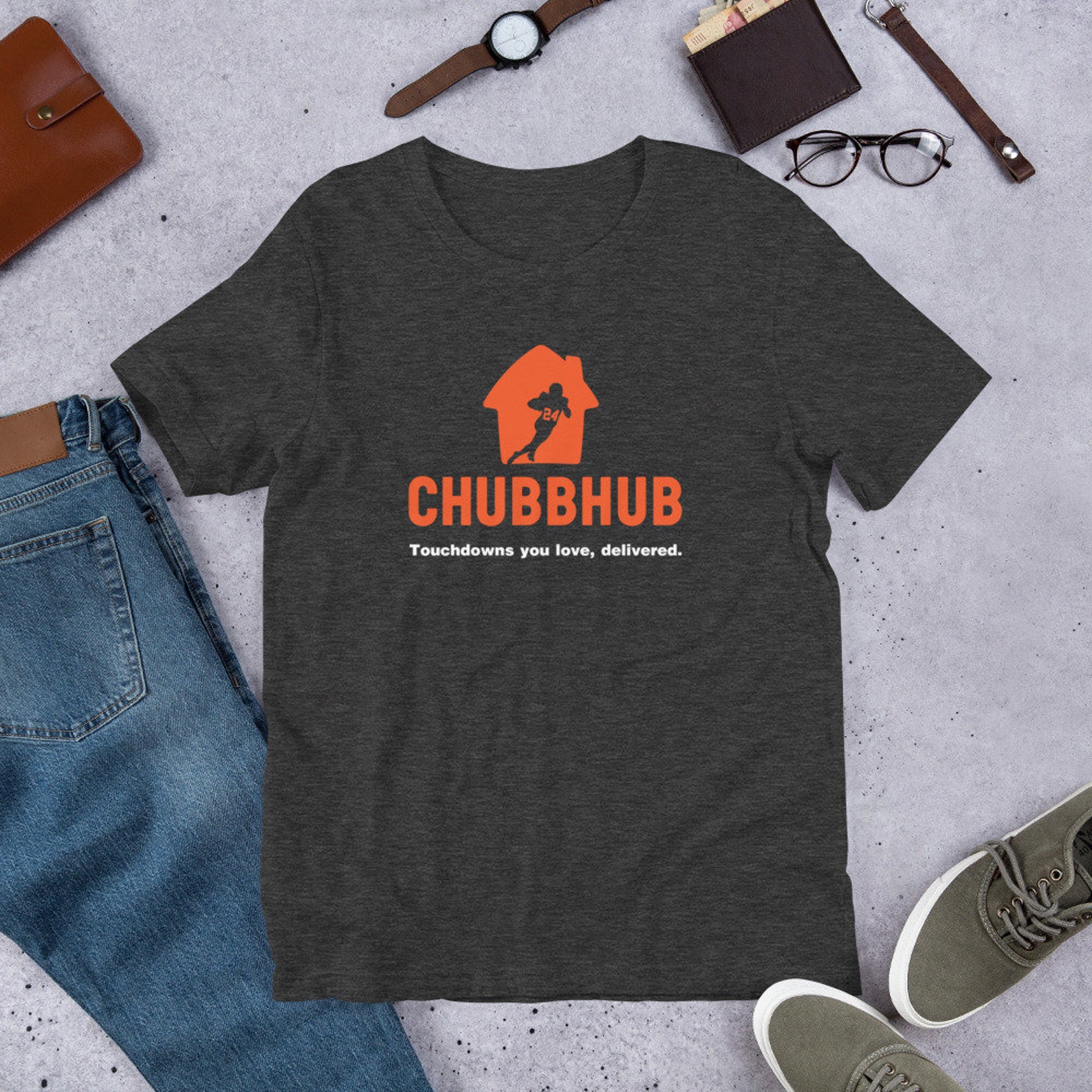 Chubbhub Cleveland Browns Nick Chubb Hub Touchdowns You Love | Etsy