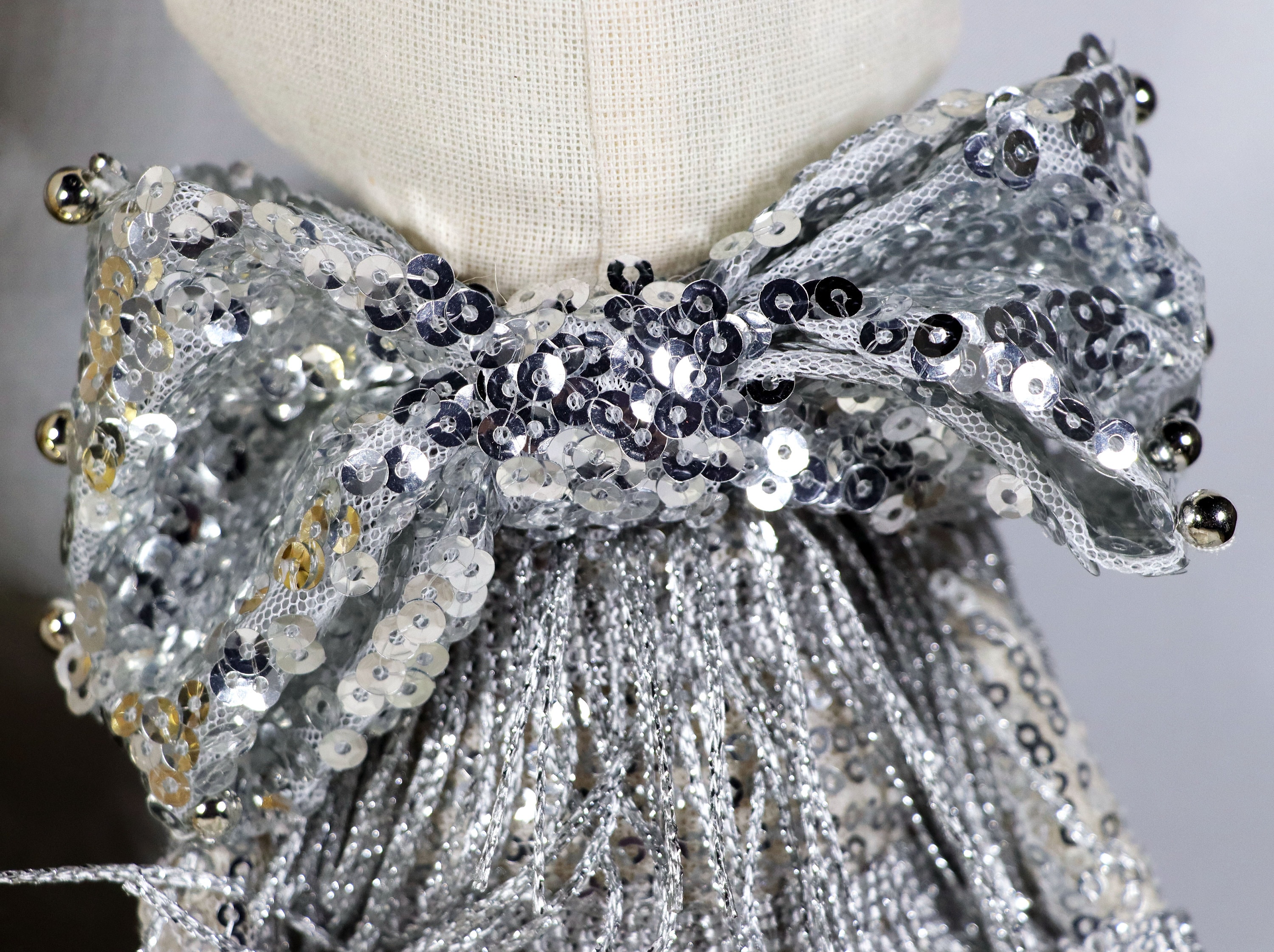 Fox Rag Doll Couple With Sparkly Beads, Sequin Bow and Shimmering ...