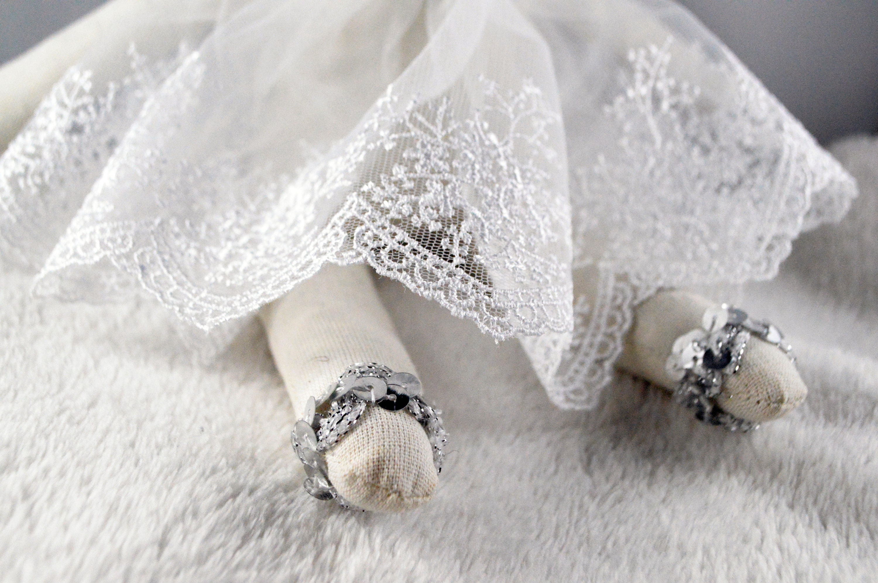 Kitty Rag Doll With White Lace Princess Dress, Heirloom Cat Doll, Soft ...