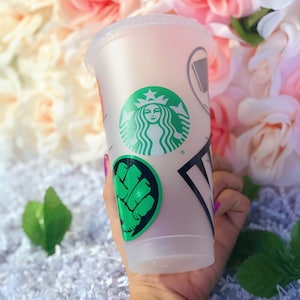 Custom MARVEL Starbucks Tumbler, Avengers Reusable Starbucks Cup ...