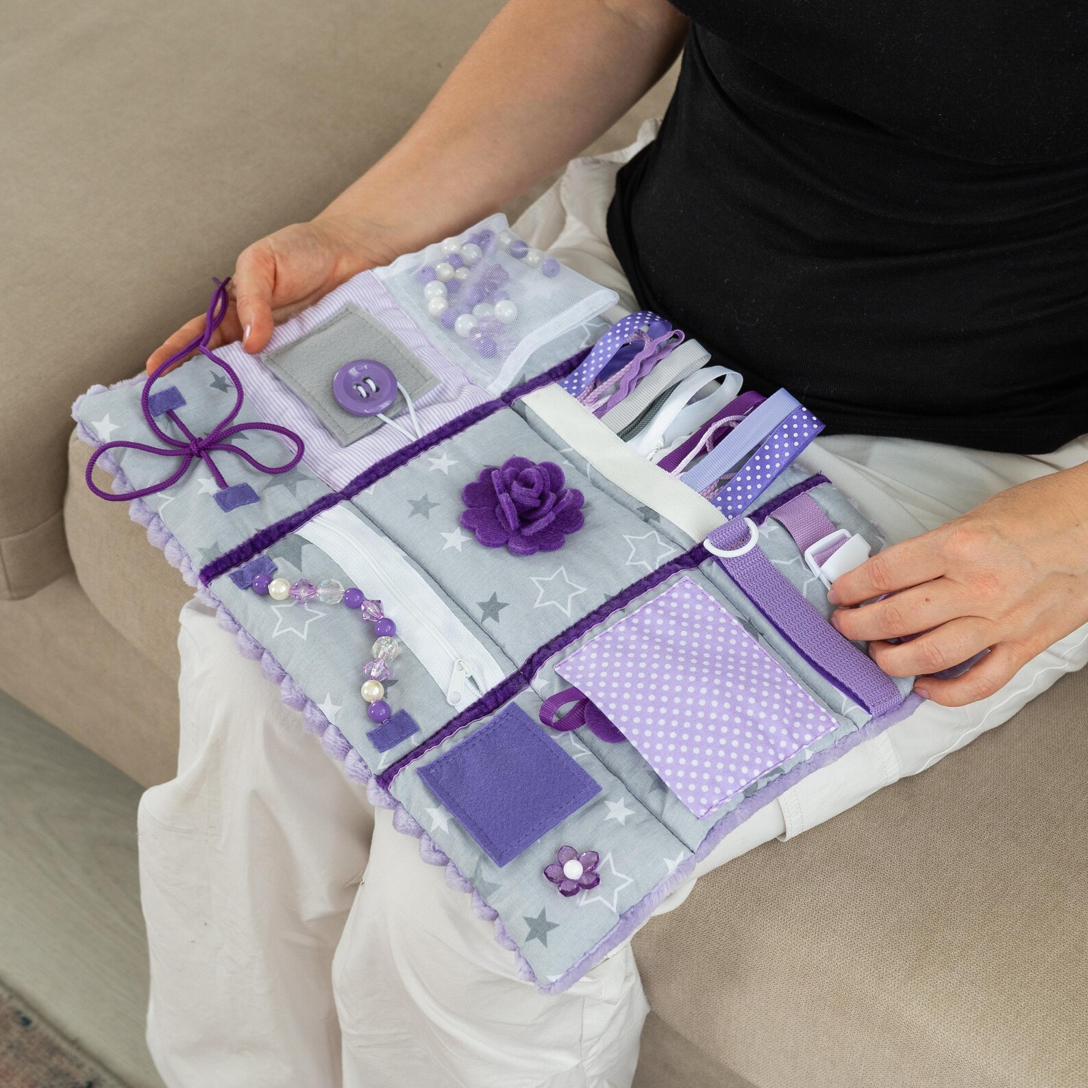 Dementia Fidget Toy, Activity Mat for Seniors, Alzheimer's Autism ...