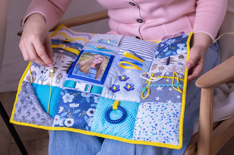 Big Fidget Blanket for Dementia Alzheimer's Quilt Blanket - Etsy