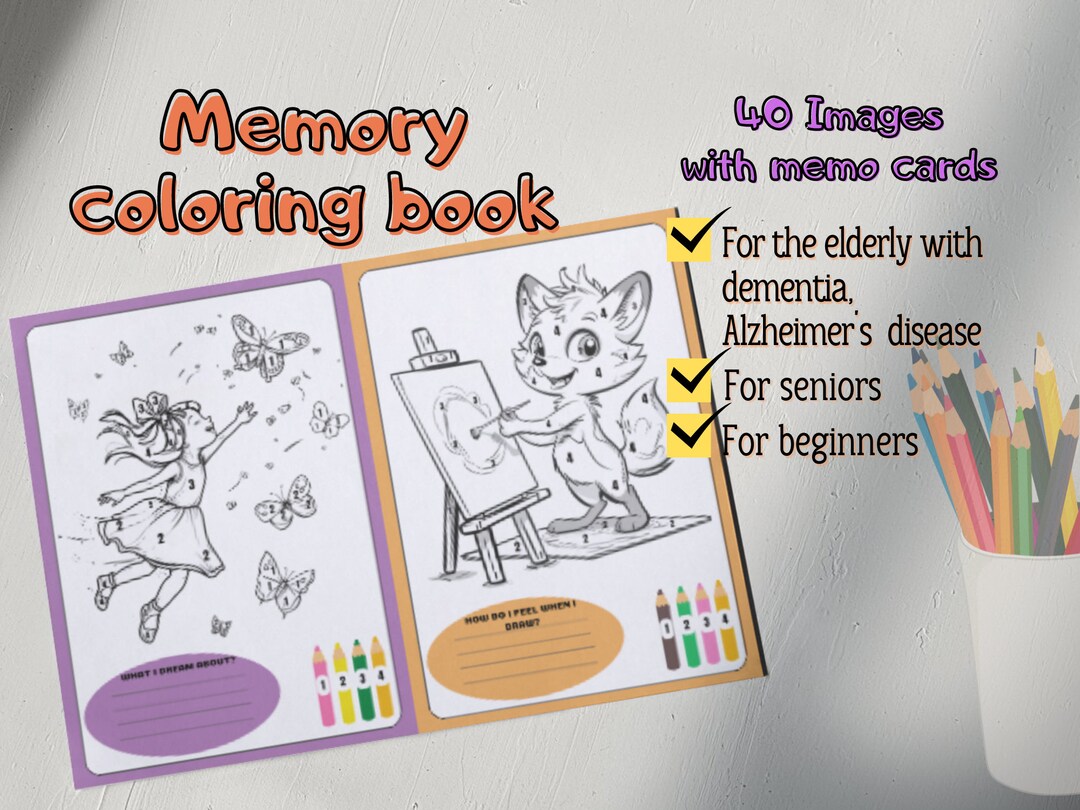 40 PDF Coloring Pages for People With Dementia, Alzheimer's, Parkinson ...