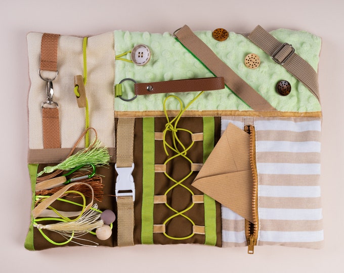 FLOWER GARDEN Fidget Blanket, Fidget Quilt, Sensory Mat, Activity Quilt ...