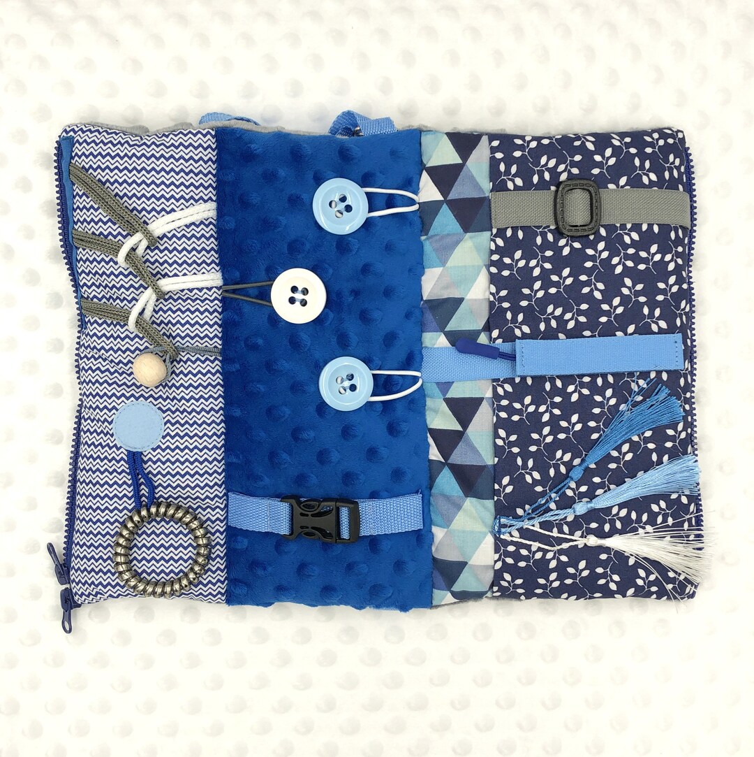 Dementia Fidget Mat and Muff - 2 in 1, Alzheimer Fiddle Sensory Quilt ...