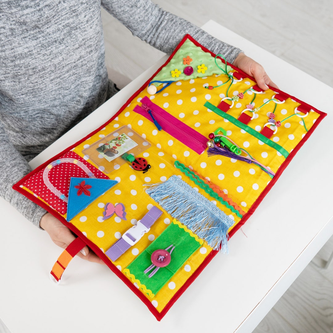 Fidget Sensory Lap Pad, Alzheimers Soft Blanket Dementia Textured Mat ...