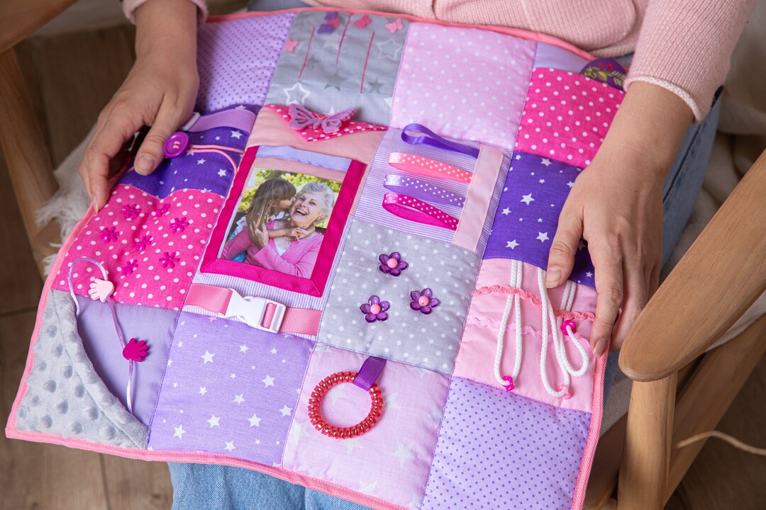 Dementia Lap Blanket - Large Soft and Warm Alzheimers Sensory Quilt ...