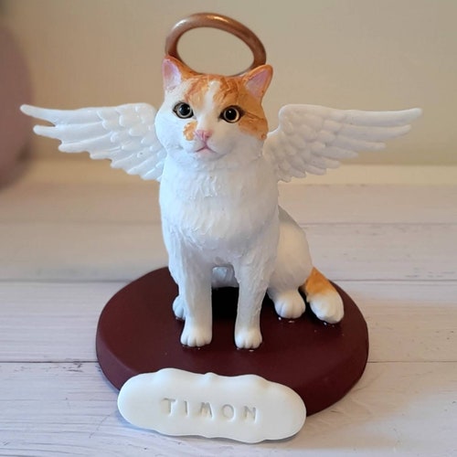 Custom Cat Figurine Personalized Pet Portrait Gift for Cat - Etsy