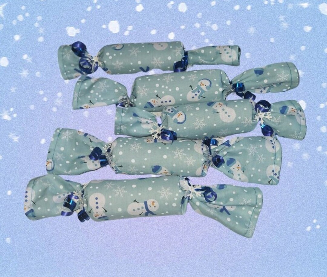 Set of Eco-friendly Fabric Crackers, Handmade Christmas Ornaments ...