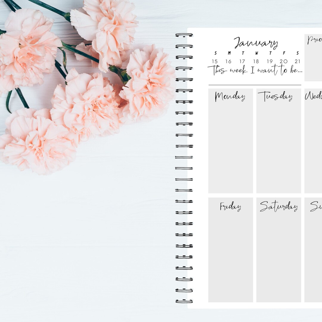 2023 Minimalist Planner Letter Binder Productivity Planner - Etsy