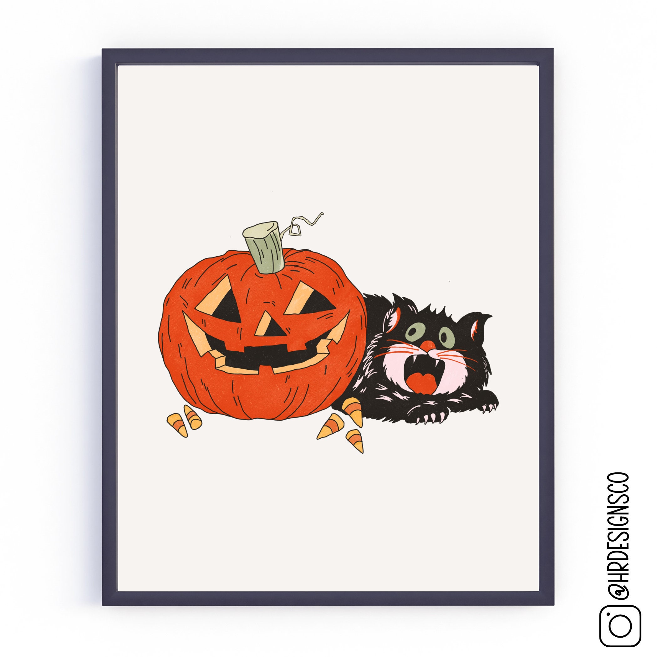 Classic Spooky Vintage Printable Halloween Wall Art Gallery - Elevate ...
