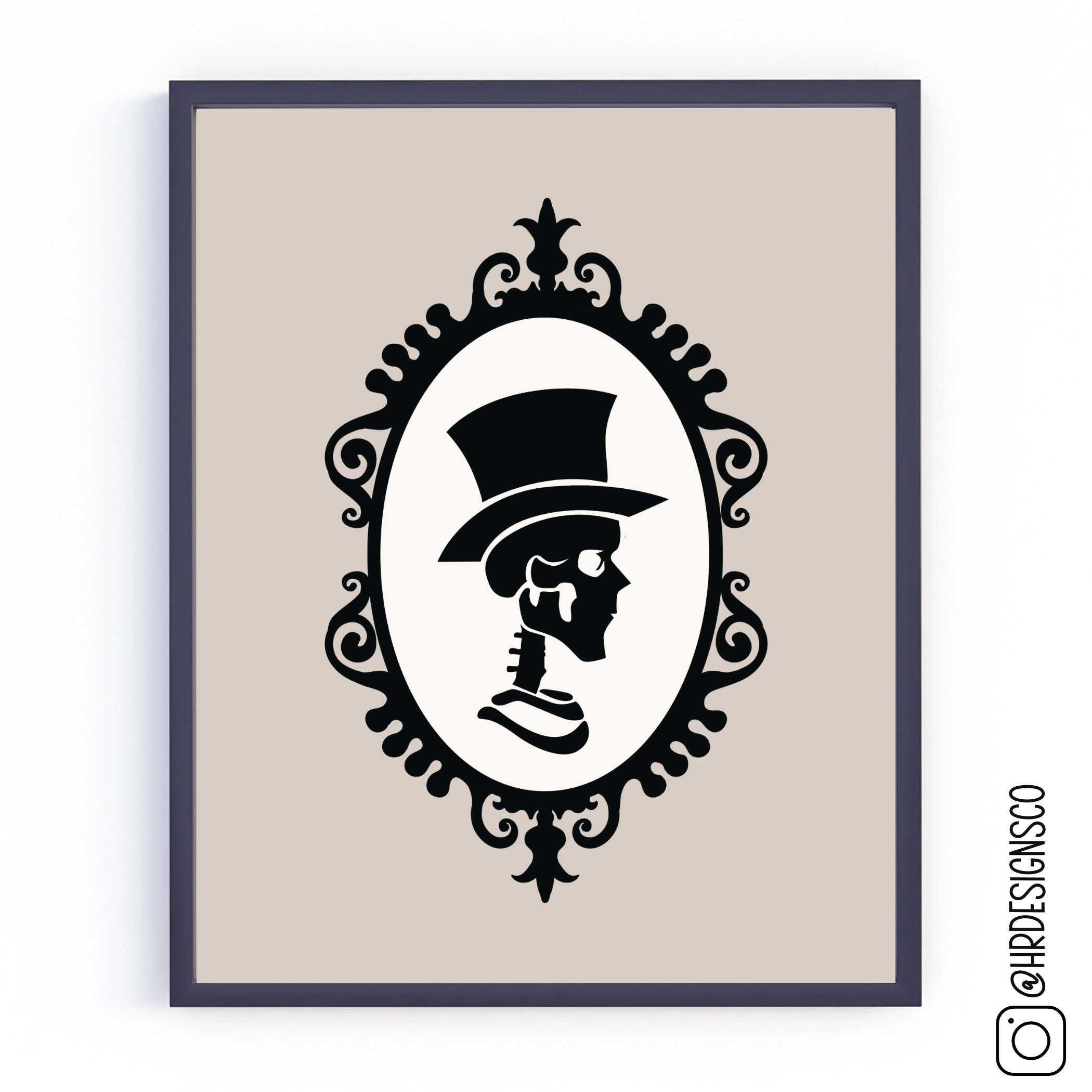 Skeleton Couple Rust Printable Halloween Wall Art Gallery - Elevate ...