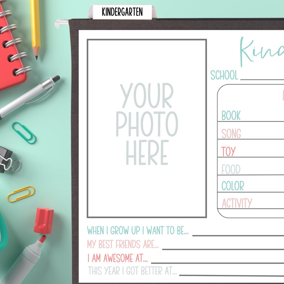 School Memory Box Printable NB 12th Grade Mermaid Pastel Colors Baby ...