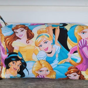 Cute Disney Princess Zipper Box Pouch, Handmade Pouch, Makeup Bag, Pen ...
