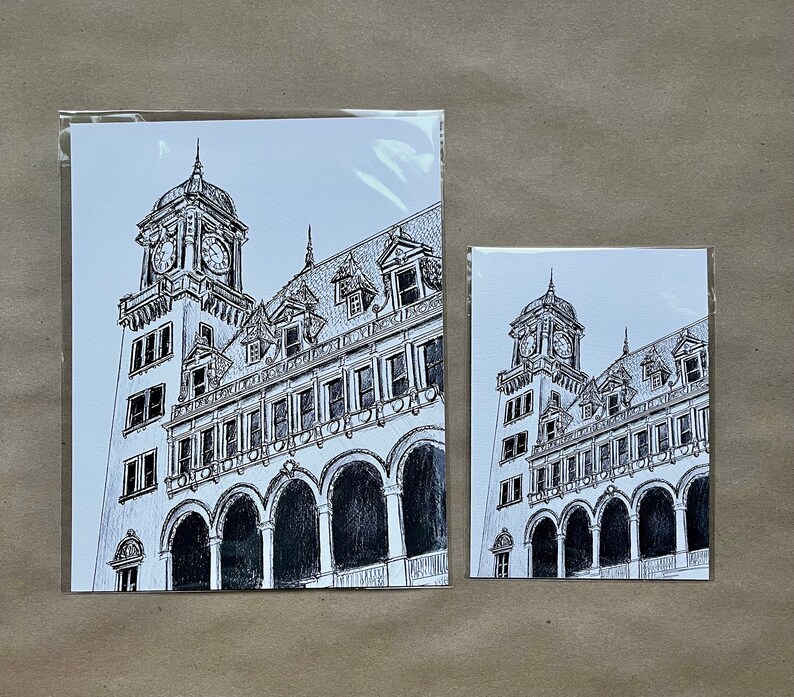 Main St. Station Drawing Print - Etsy