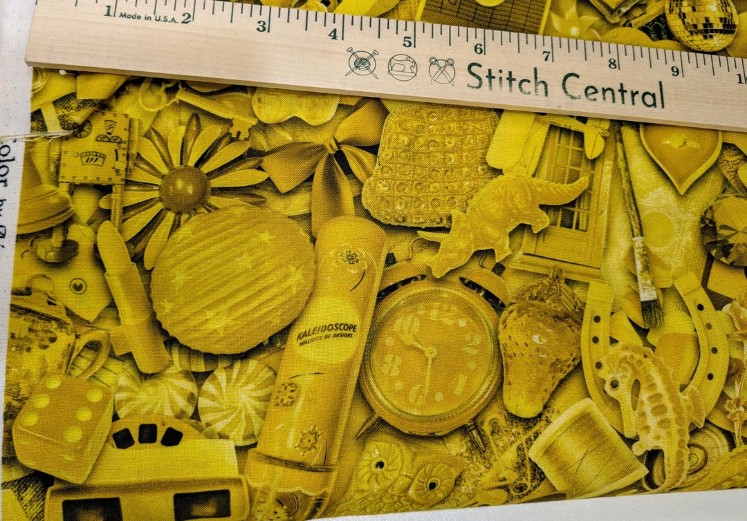 Living Color Yellow- I Spy Fabric - Ispy- Eye Spy Yellow- Michael ...