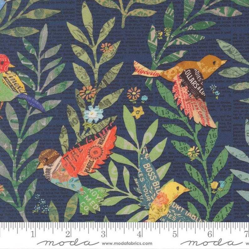 Paper Hamlet Midnight Birds - by Kathe Holden - Etsy
