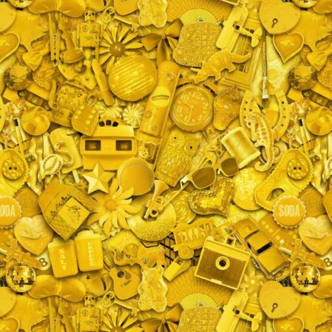 Living Color Yellow I Spy Fabric Ispy Eye Spy Yellow Michael Miller - Etsy