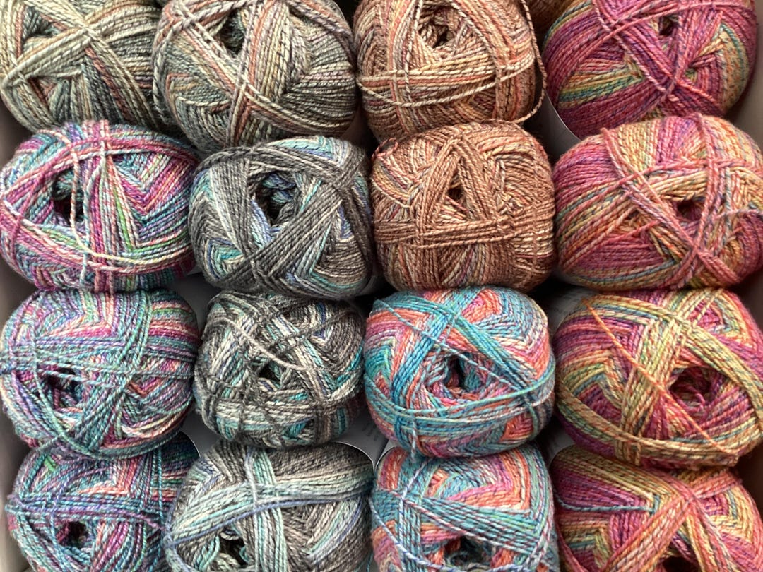 Variegated Cotton Wool Sock Yarn - Filly 492 Yds - Etsy