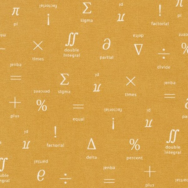 Math Fabric - Etsy