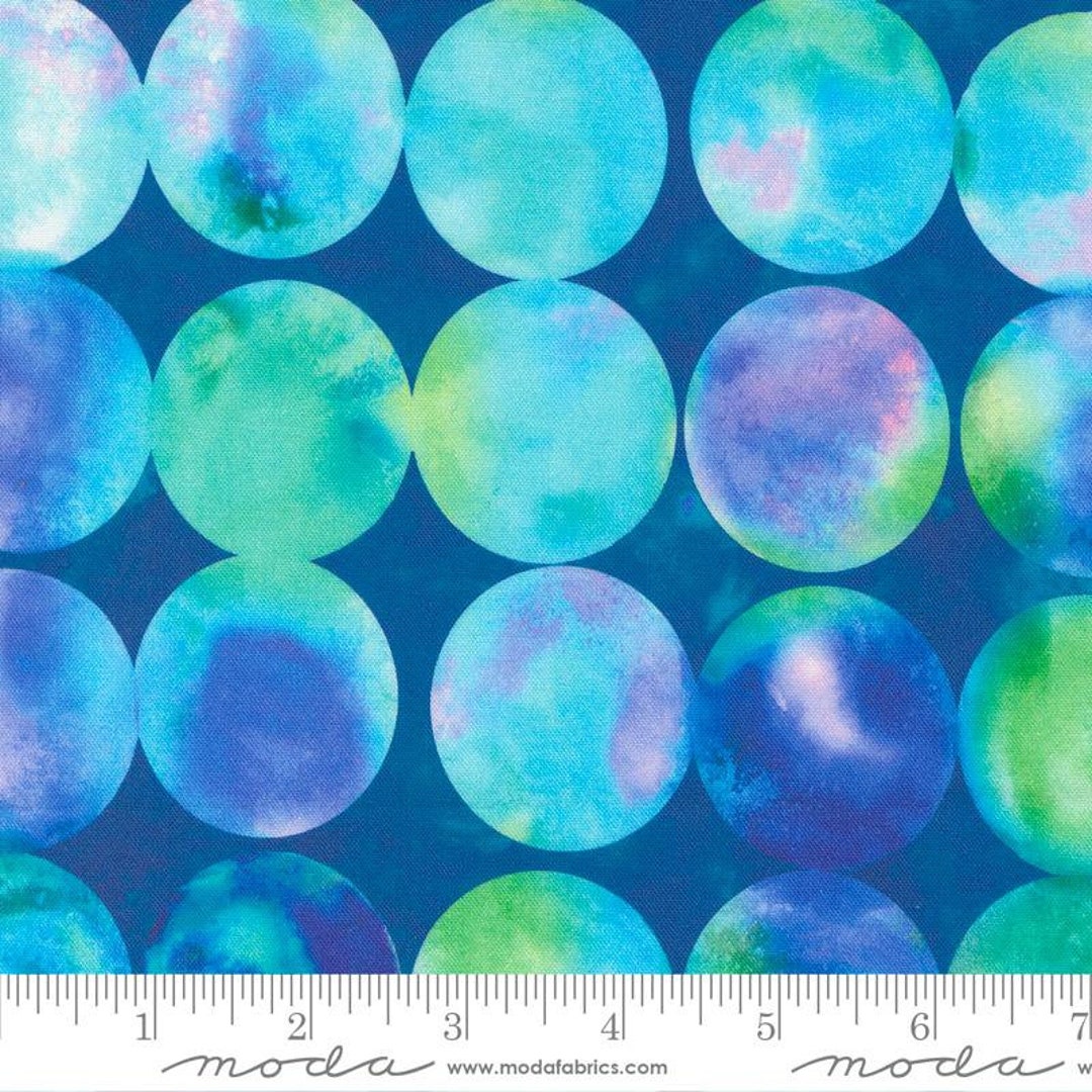 Gradients Circles Auras Sapphire, Modern Watercolor Dots, Blue ...