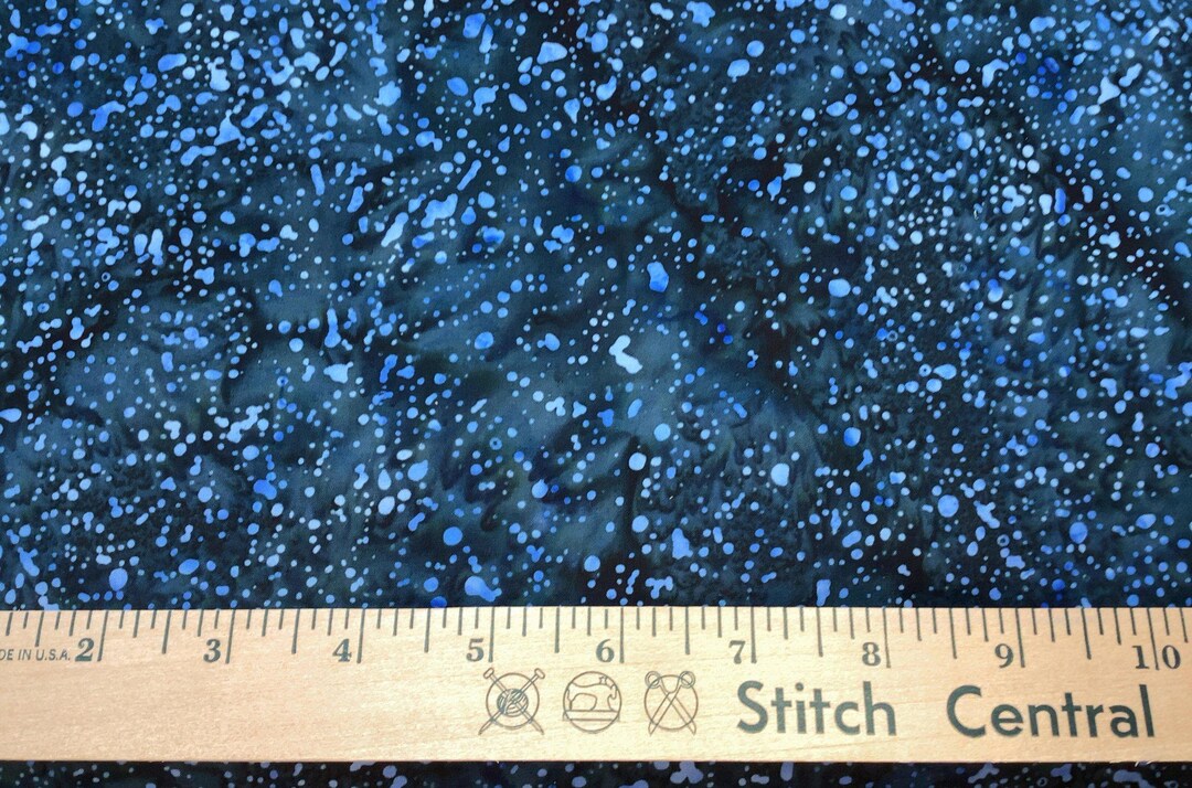 Spray Texture - Indigo - Batik From Hoffman - Blue Speckled Batik - Etsy