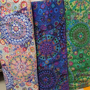 108" Wide -millefiore Wide Back - Blue- Kaffe Fassett- BACKING FABRIC ...