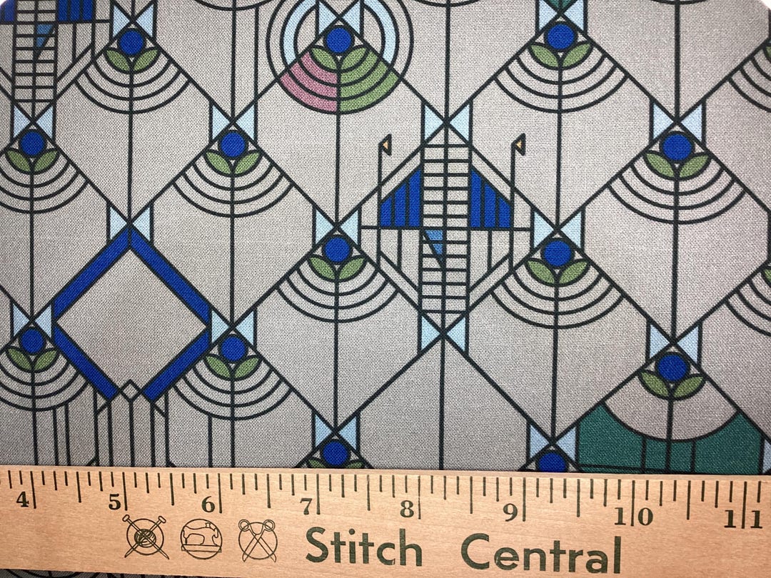 Water April Showers - Frank Lloyd Wright - Organic Cotton - Frank Lloyd Wright - Etsy