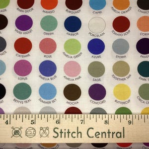 My Favorite Color is Moda Color Swatches, by the Yard - Etsy