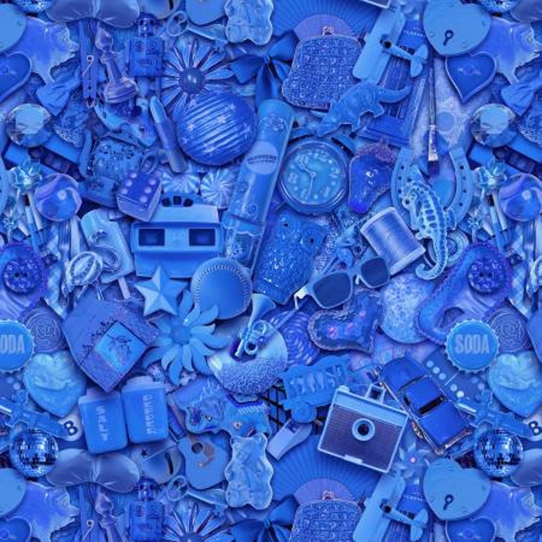 Living Color Blue I Spy Fabric Ispy Eye Spy Blue - Etsy