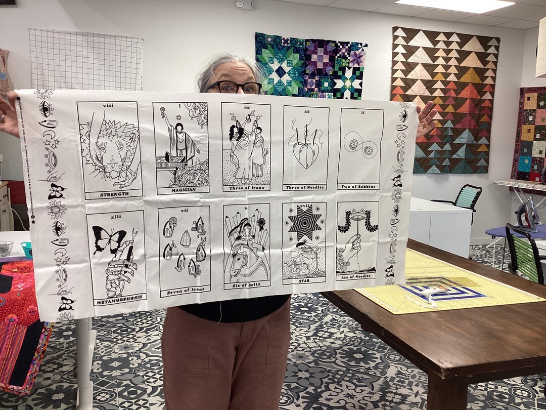 Tarot for Quilters Panel - Black and White. 24" X 44" Eye Candy Quilts ...