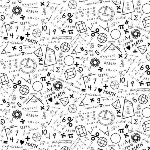 Math Fabric - Etsy